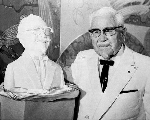 COL. HARLAND SANDERS, FOUNDER OF KENTUCKY FRIED CHICKEN KFC - 8X10 ...
