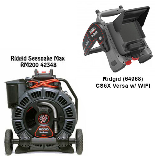 Ridgid Seesnake Max Reel (63658) d2b reel & CS6X Versa Monitor with ...