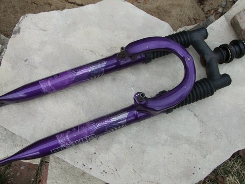 Rebound Mountain Bike Suspension Threaded Fork 26", 1" Steerer Tube W ...