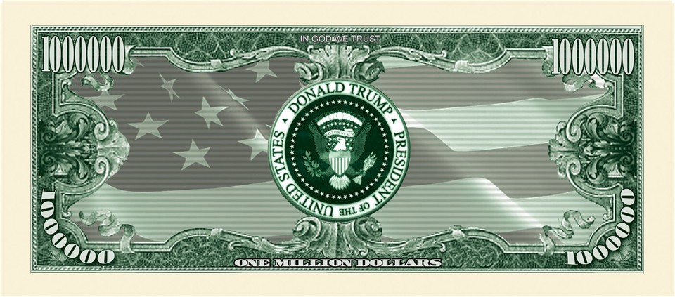 100 Donald Trump President Money Fake Dollar Bills Commander Chief ...