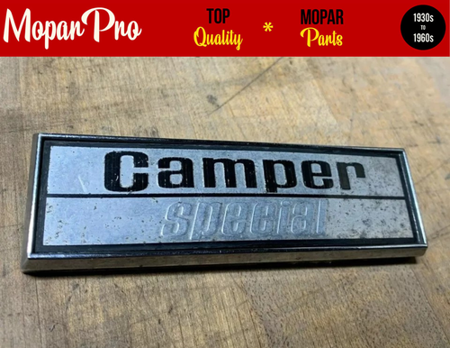NOS 1973 FORD CHROME CAMPER SPECIAL EMBLEM BADGE PART NO. D3TB-16098-AB ...