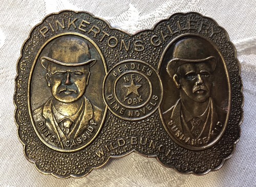 Vintage Pinkertons Gallery Wild Bunch New York R-36 Solid Brass Belt Buckle | eBay
