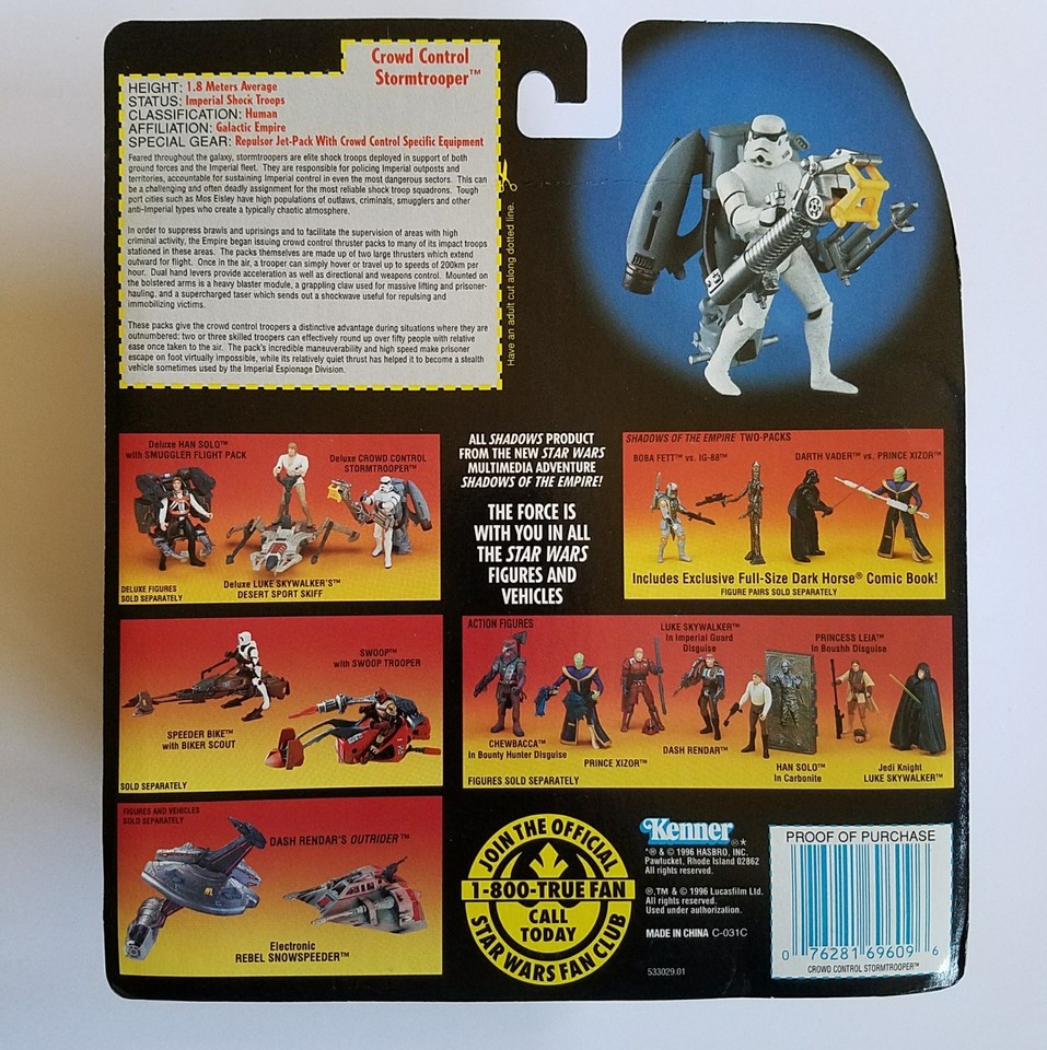 Kenner Star Wars Deluxe Crowd Control Stormtrooper Collectible Action ...