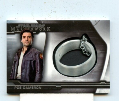 POE DAMERON 2019 Topps Star Wars Masterwork Artifact Medallion Necklace ...