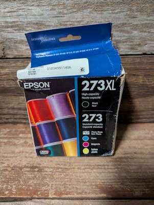 Epson Genuine 273XL Black 273 Color Ink Cartridge 5 Pack Combo EXP 1/ ...