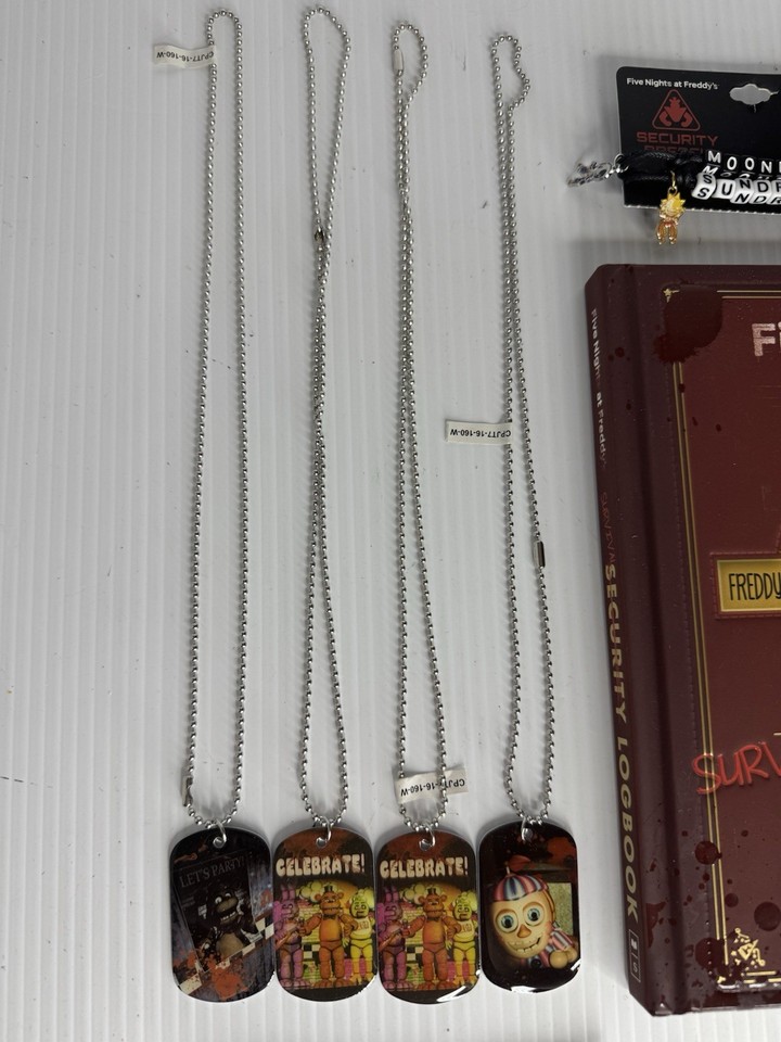 FNAF Five Nights at Freddy's Dog Tag, Stickers, Book, Bracelets And ...
