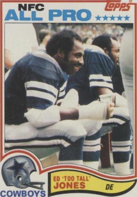 1982 Topps Ed "Too Tall" Jones #318 for sale | eBay