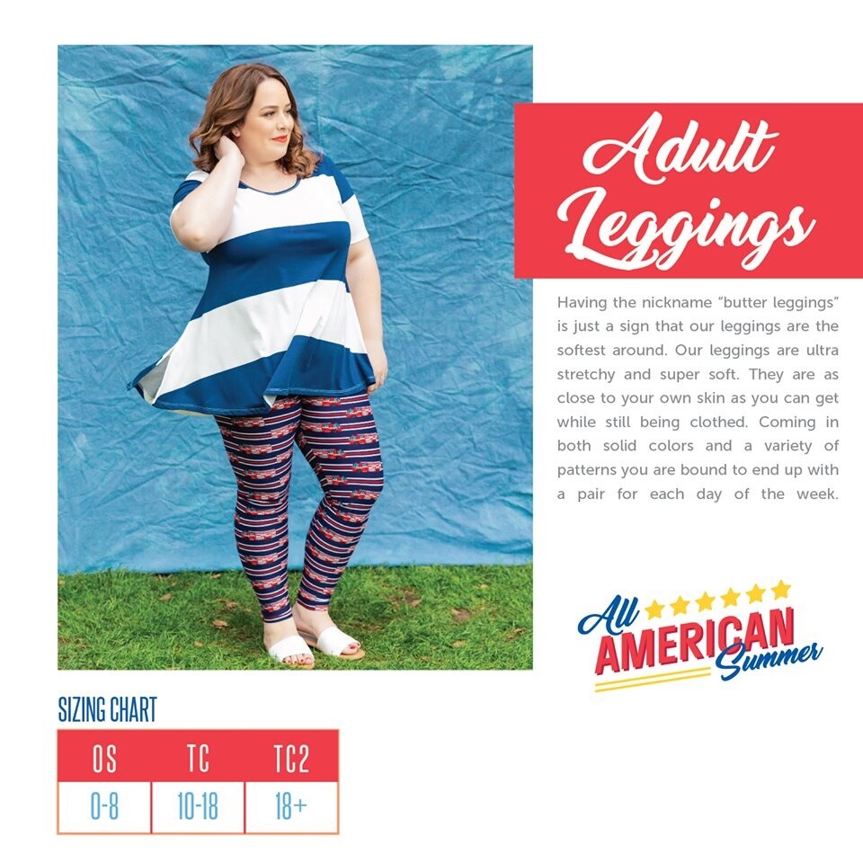 LuLaRoe TC LEGGINGS UNITED STRONG BLUE LINE FLAGS POLICE AMERICANA JULY ...