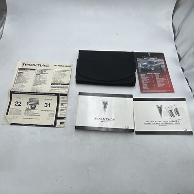 07 2007 Pontiac Solstice Owners Manual | eBay