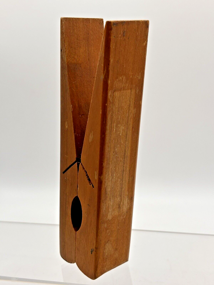 Danish Mid Century Modern Teak Clothes Pin Peg Message Holder RARE Find ...