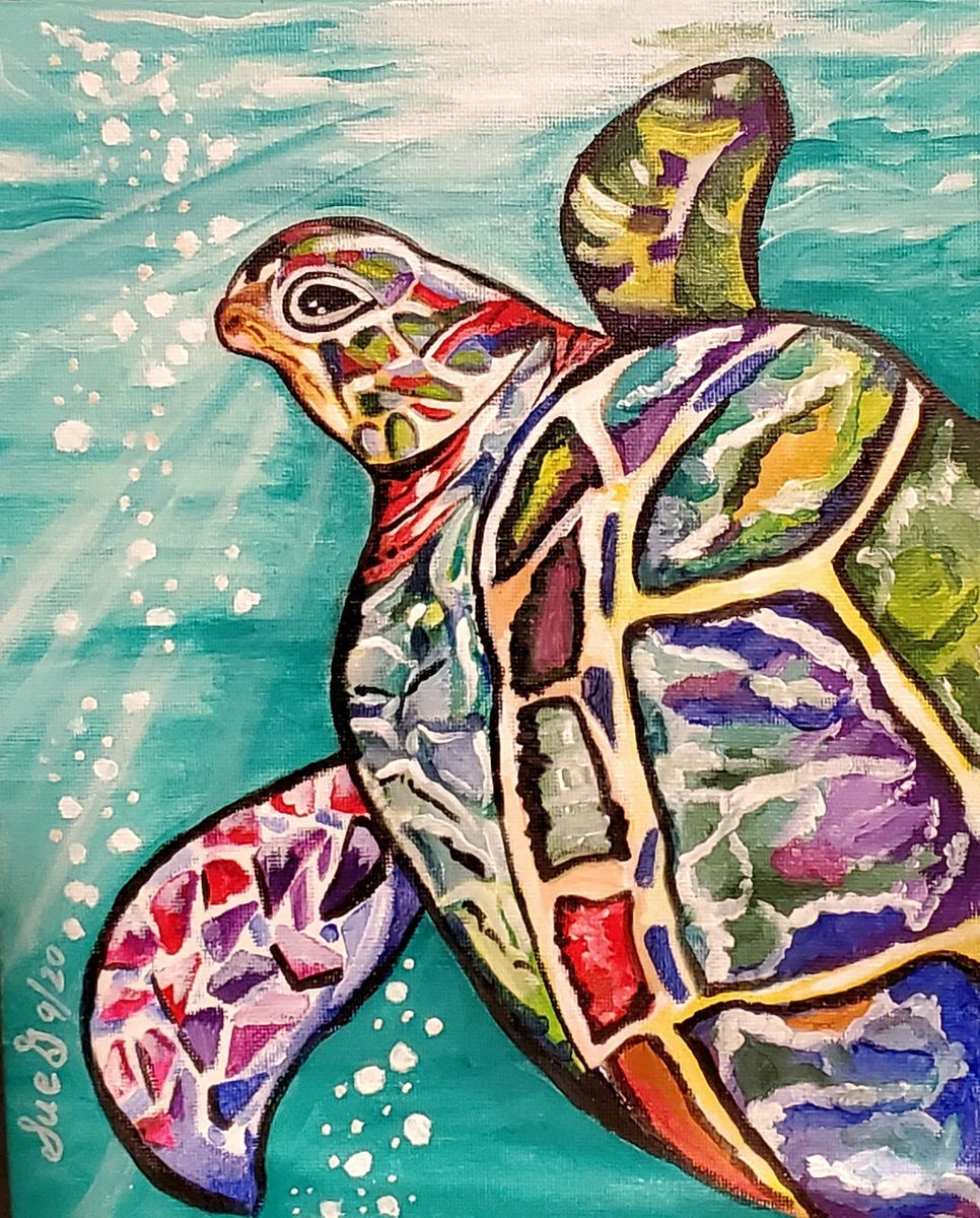 Abstract Turtle Painting