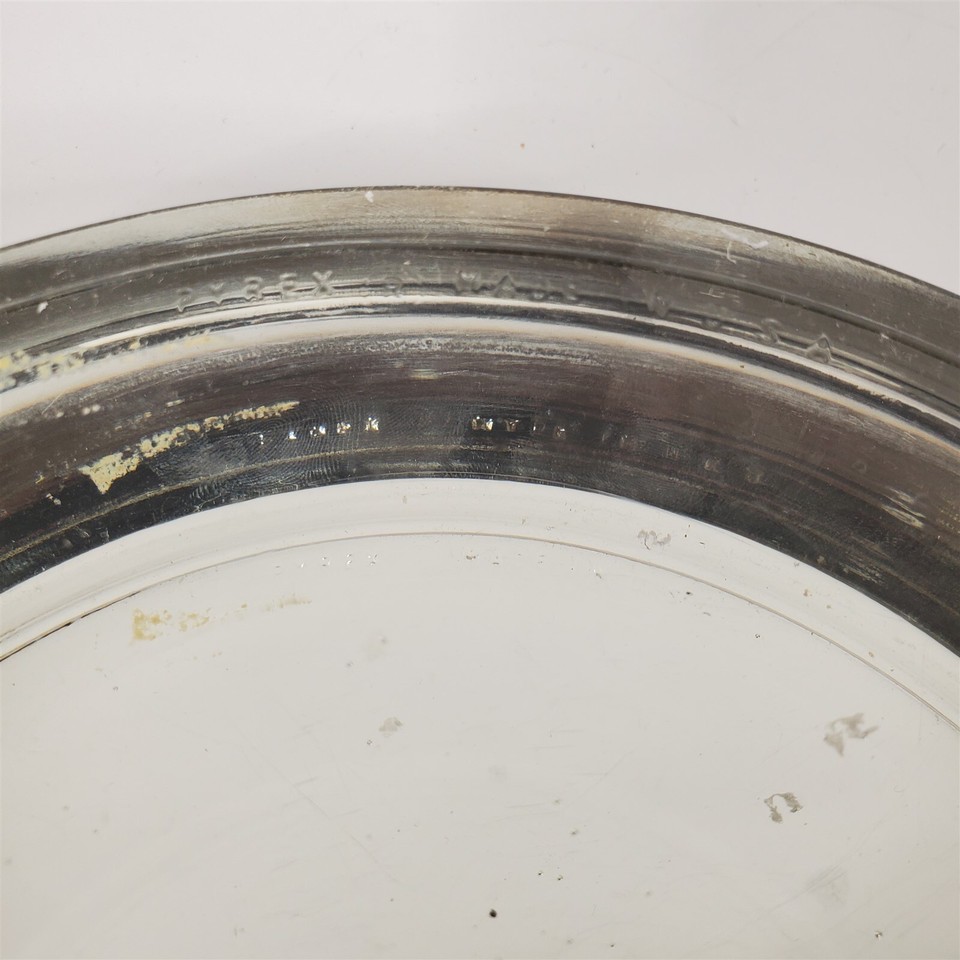 Vtg Military 8 inch Pyrex Parabolic Mirror w/ Adjustable Spring-Loaded ...