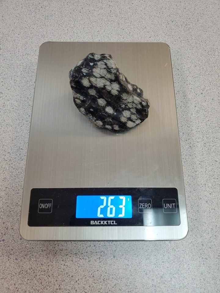 Obsidian Snowflake Stone 263 Grams | eBay