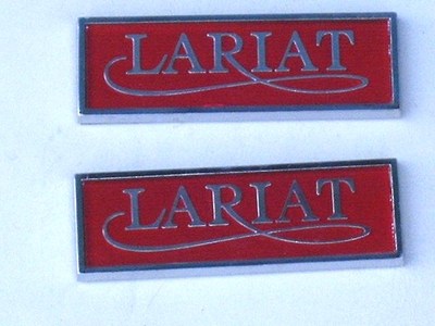 73 74 75 76 77 78 79 FORD F150 F250 TRUCK CAB SIDE LARIAT EMBLEMS NEW ...