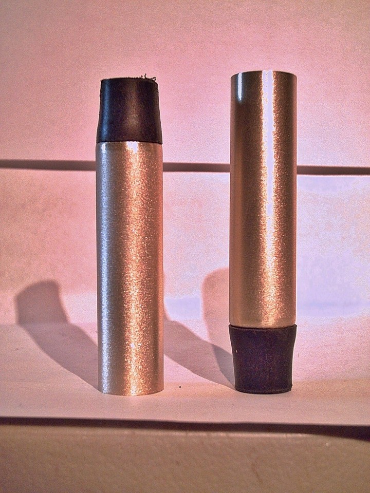 walking stick tip BRASS with HARD RUBBER bottom made for a 5/8" stick ...