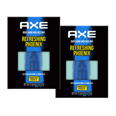 Axe Hand and Face Soap Bar Refreshing Phoenix, 2-Pack of 4.5 Oz Ea | eBay