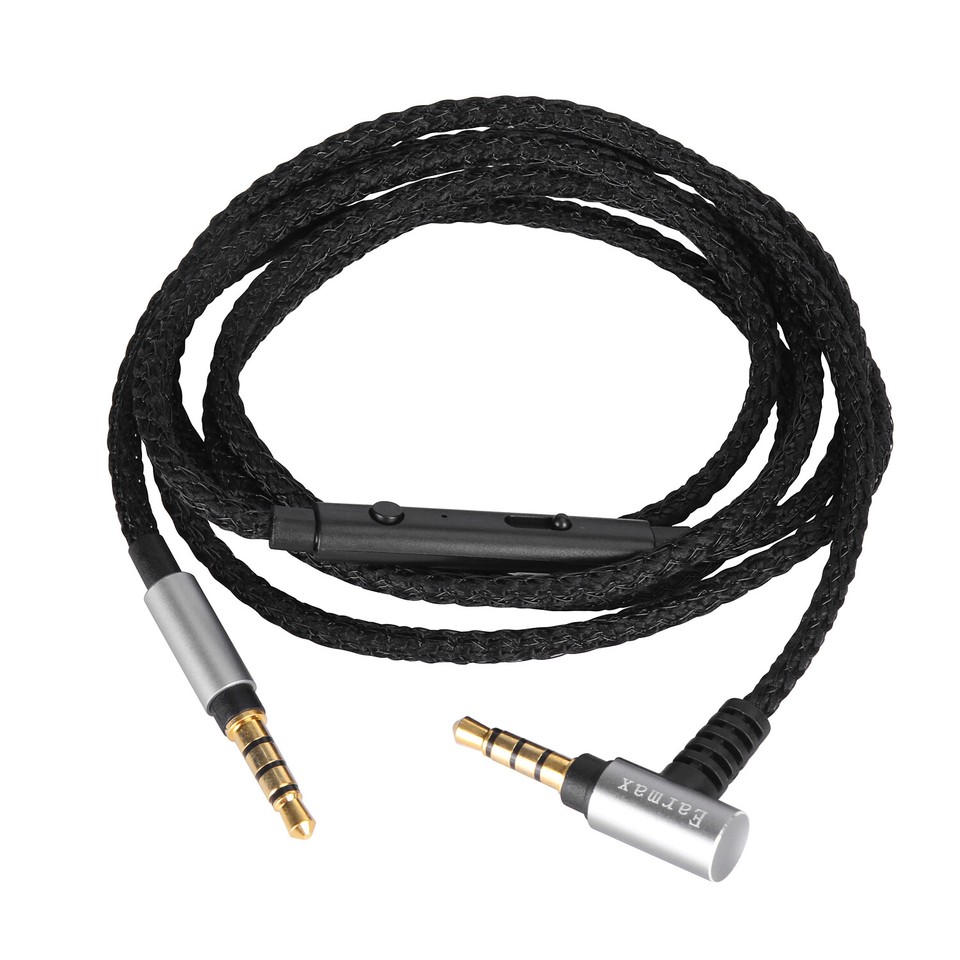 nylon Audio Cable with mic For SONY MDR-1000X/WH-1000XM2 XM3 XM4 XM5 ...