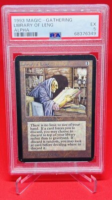 ***1x Alpha Library of Leng*** MTG Alpha Graded PSA EX | eBay