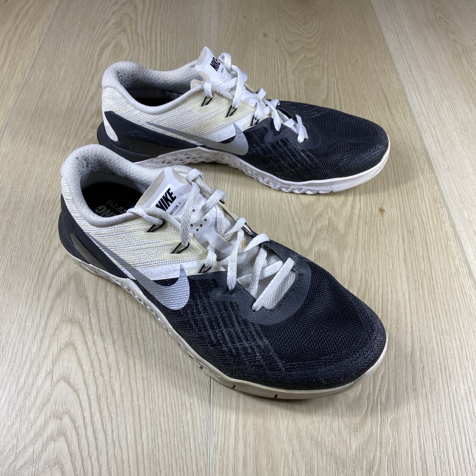 Nike Metcon 3 Mens Training Shoes Black White 852928-… - Gem