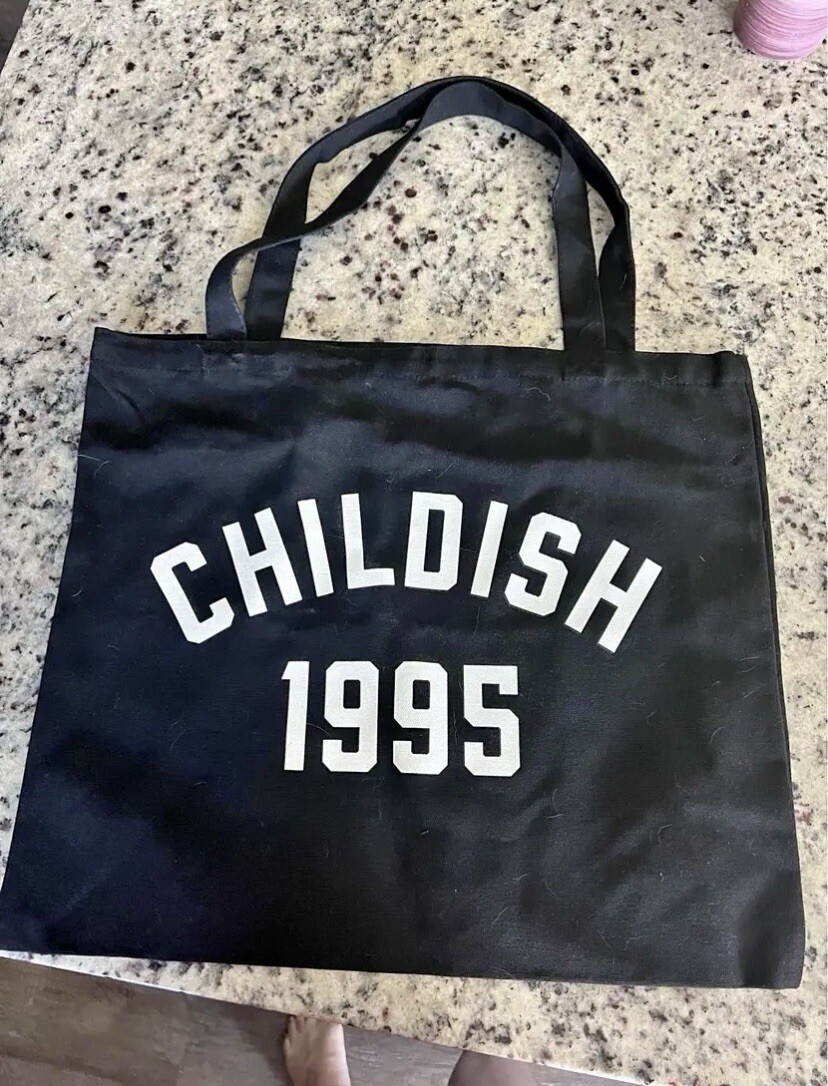TGF Bros Childish Tote Bag Limited Edition Rare Black… - Gem