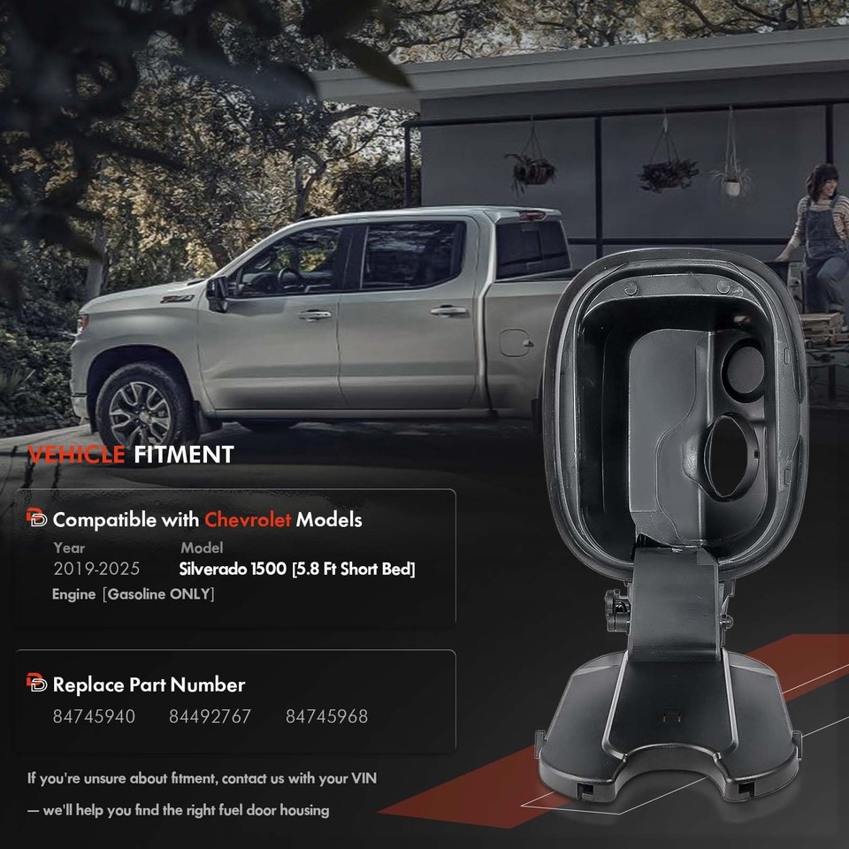 84745940 Fuel Tank Filler Pipe Housing Fit for Chevy Silverado 1500 ...