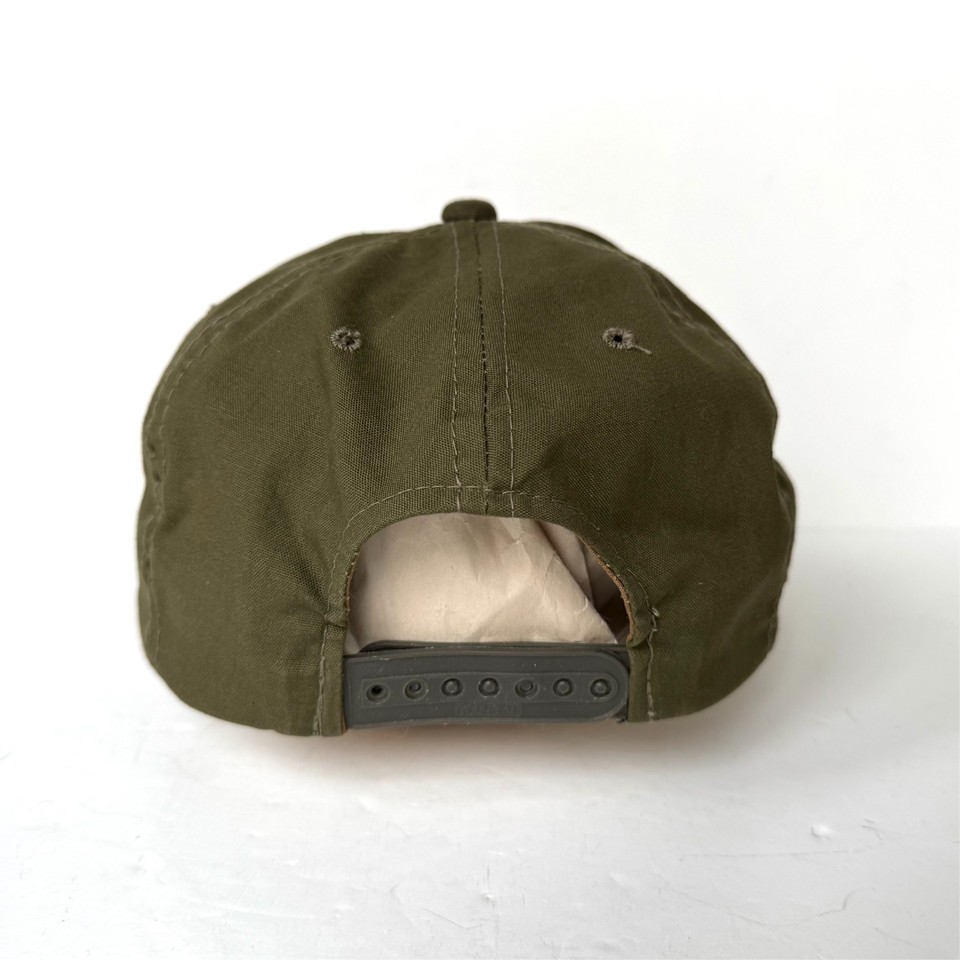 Vintage 1980s Joy MOJA Platoon Film Movie Cap Hat Olive One Size Snap ...