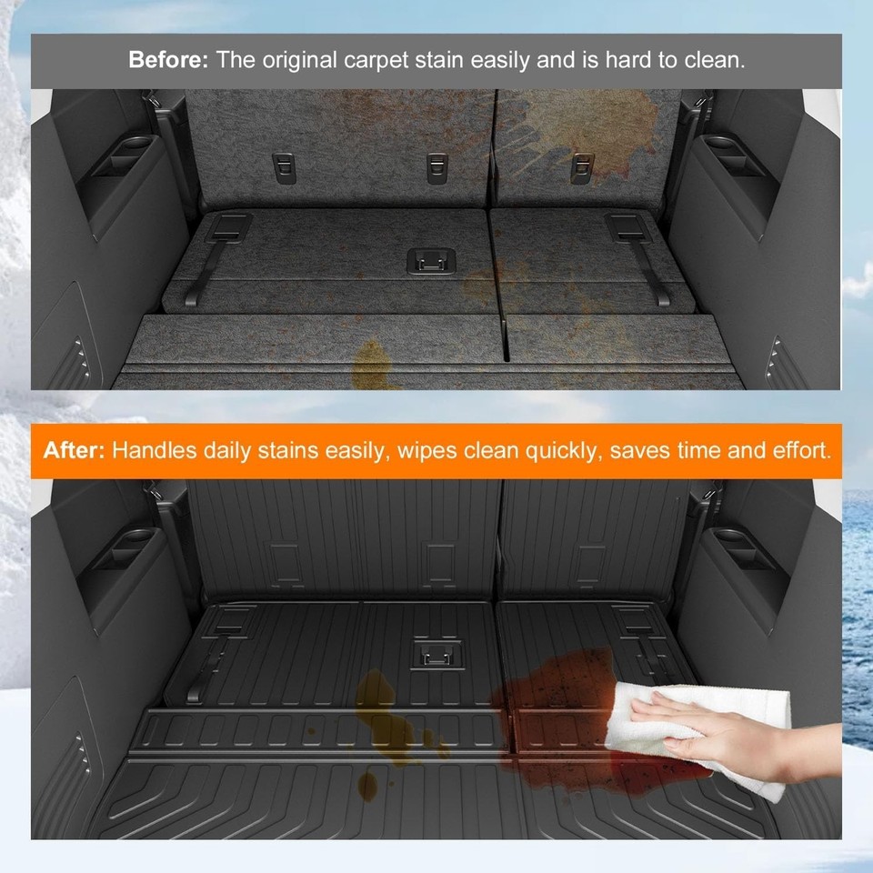 For 2009-2017 Chevy Traverse 08-17 Enclave Cargo Trunk Mat Trunk Liner ...