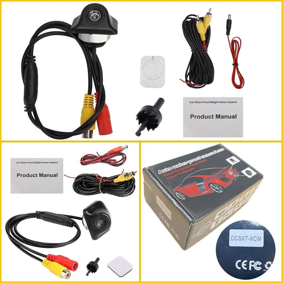 170 HD Car Reverse Backup Camera Rear Parking View Cam Waterproof Night ...