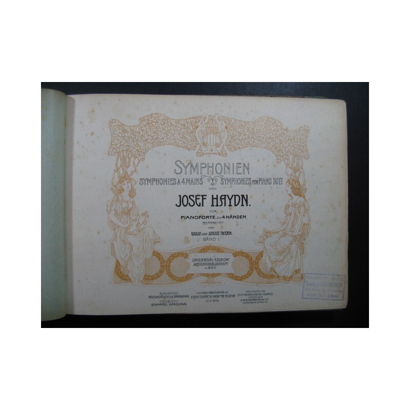 Haydn Joseph Symphonies Piano 4 Hands | eBay UK