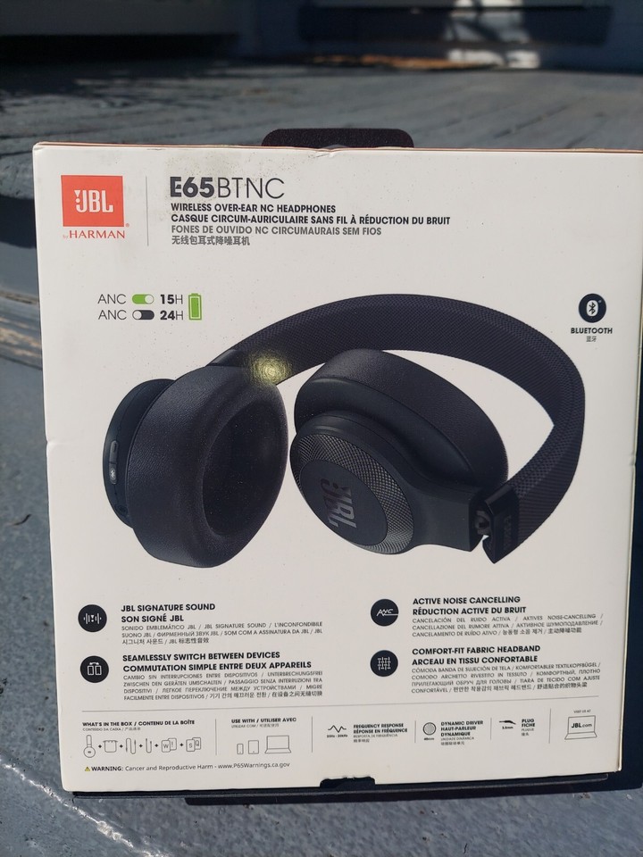 JBL E65BTNC Wireless Noise Canceling Headphones | eBay