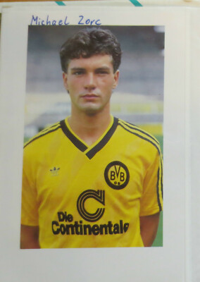 315) Autogrammkarte ohne Autogramm Michael Zorc Borussia Dortmund BVB ...
