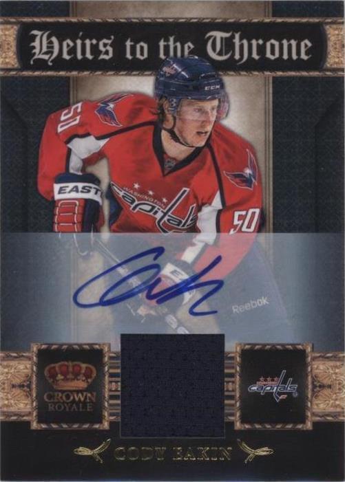 2011-12 Panini Crown Royale - Heirs to the Throne Materials Cody Eakin ...