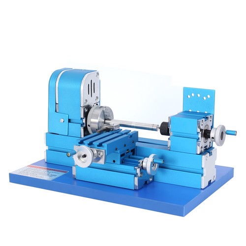 Mini Hobby DIY Turning Lathe Motorized Metalworking Machine for Wood ...