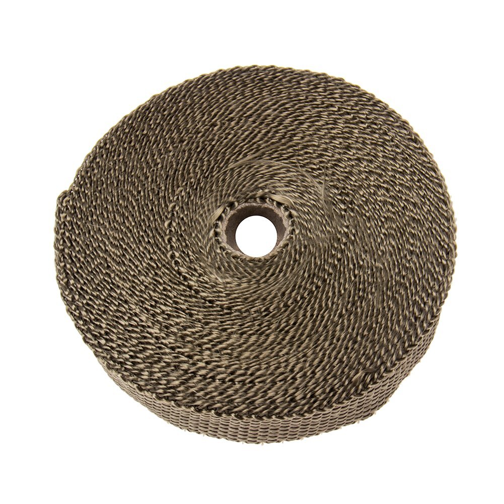 2 Rolls Titanium Header Manifold Exhaust Heat Wrap Tape 20 Ties 1" X ...