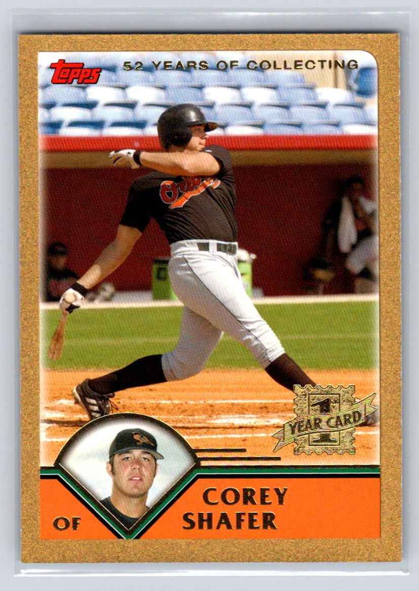 Corey Shafer 2003 Topps Traded #T247 Gold RC Rookie Card #/2003 1st ...