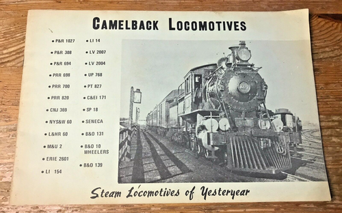 Camelback Locomotives Booklet Steam Engines Yesteryear Harry Albrecht ...