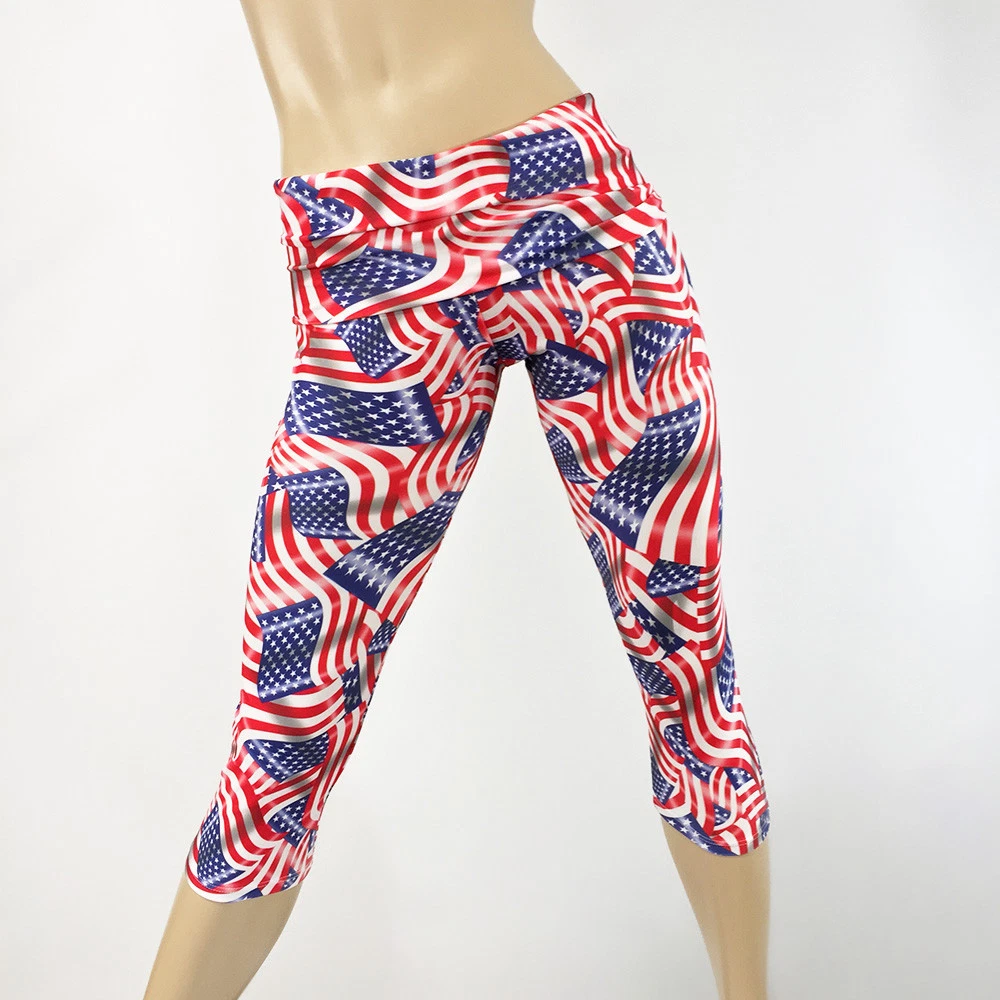 American Flag Pants Women