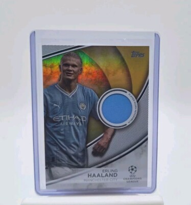 2023-24 Topps UEFA Club Competition Erling Haaland Patch Relic Gold /50 ...