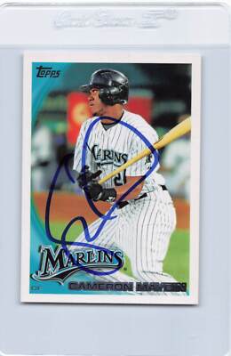 2010 Topps #352 Cameron Maybin Marlins Signed Auto *J3344 | eBay