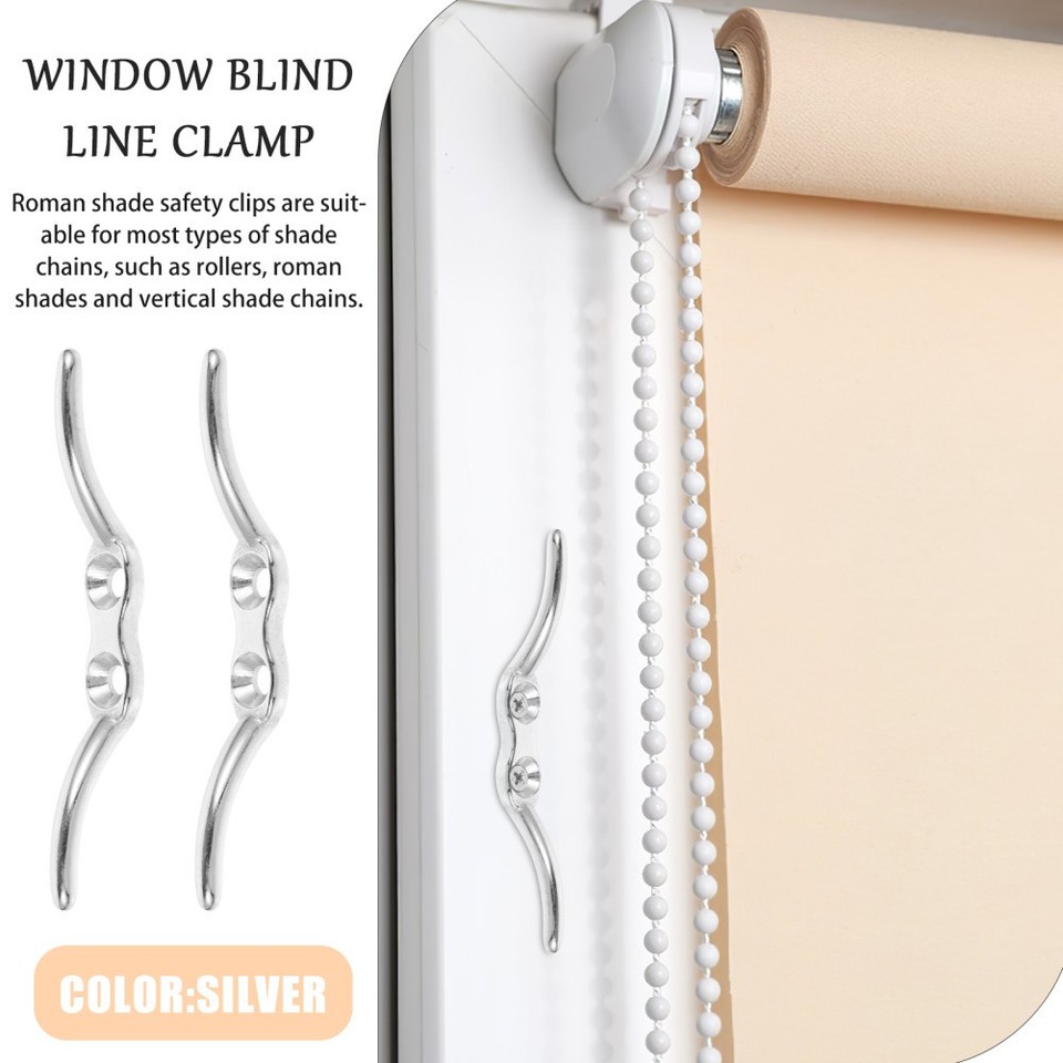 4 Pcs Blind Line Clip Cleats for Blinds Curtain Rope Window Clear ...