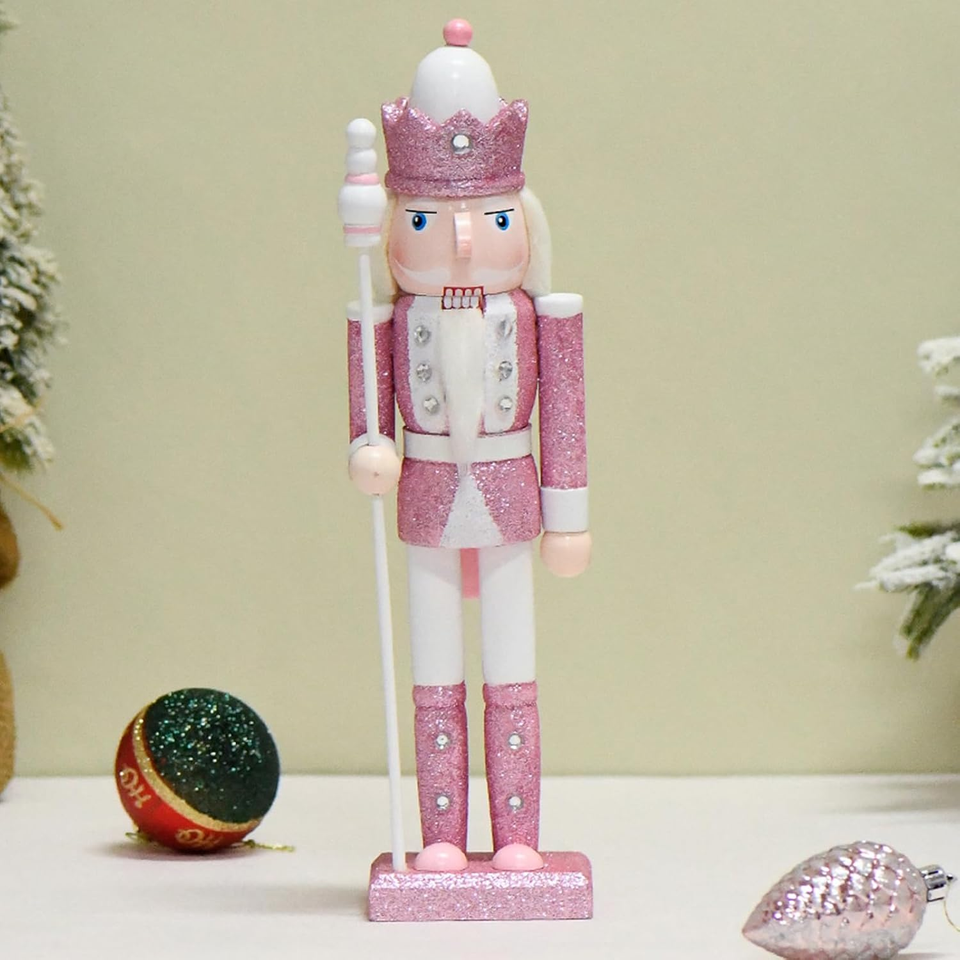 Nutcracker Figures, 12 Inches Traditional Wooden Nutcracker Soldier ...