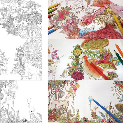 ‘Pandora’ Color Therapy Anti Stress Coloring Books for Adult Relaxation ...