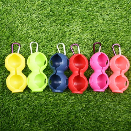Compact Golf Ball Holder Silicone Protective Carrier 6 Color Selection ...