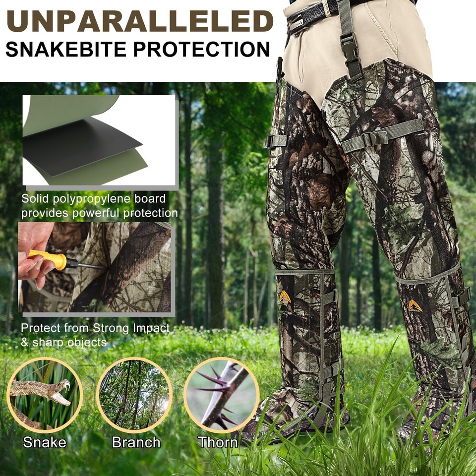 Snake Guard Chaps Waterproof Snake Chaps for Hunting Snake Bite ...