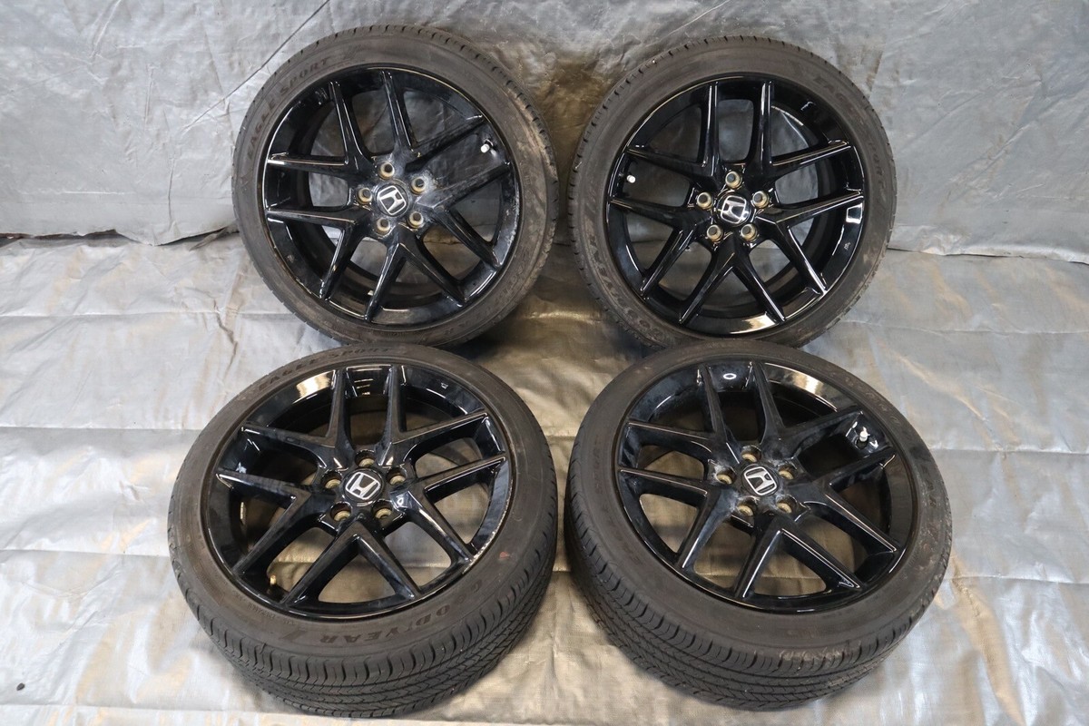 Black Honda Civic Black Wheels