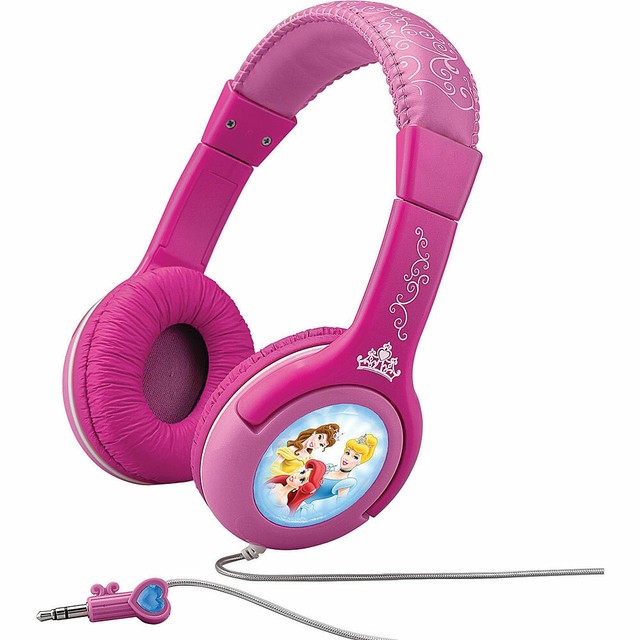 Disney Princess Kid Friendly Character Youth Headphones With Ariel for ...
