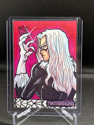 2024 Marvel Matriarchs Sketch Black Cat 1/1 SSP Nice | eBay