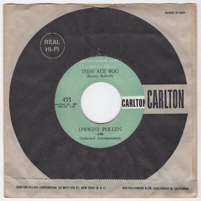 TwinSpin Rockabilly DWIGHT PULLEN Teen Age Bug/Sunglasses After Dark M ...