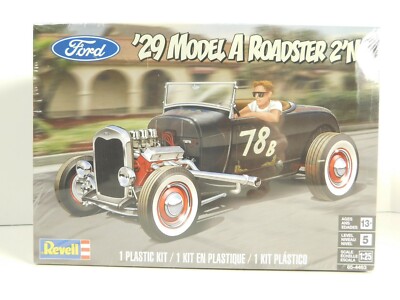 REVELL 1/25 SCALE Ford 1929 Model A Roadster 2'N 1 Model Kit #4463 ...