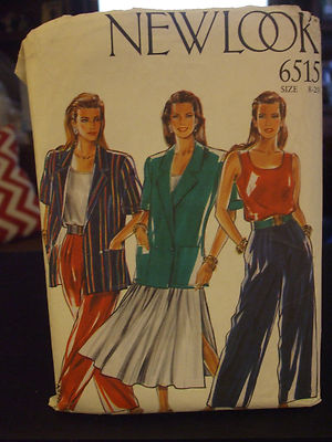 New Look 6515 Misses Jacket, Vest, Skirt & Pants Pattern - Size 8-20 | eBay